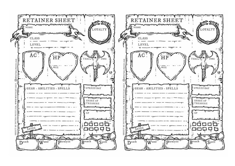 Ose Retainer Sheet | PDF