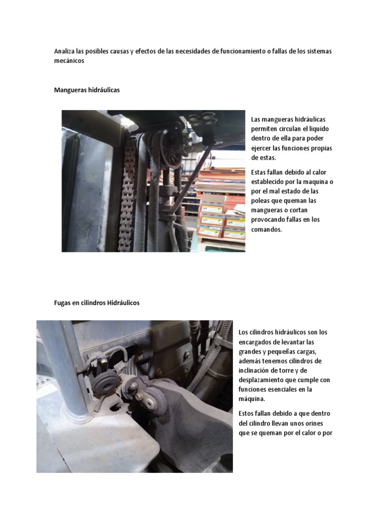Fallas de Grua Horquilla | PDF | Neumático | Bienes manufacturados