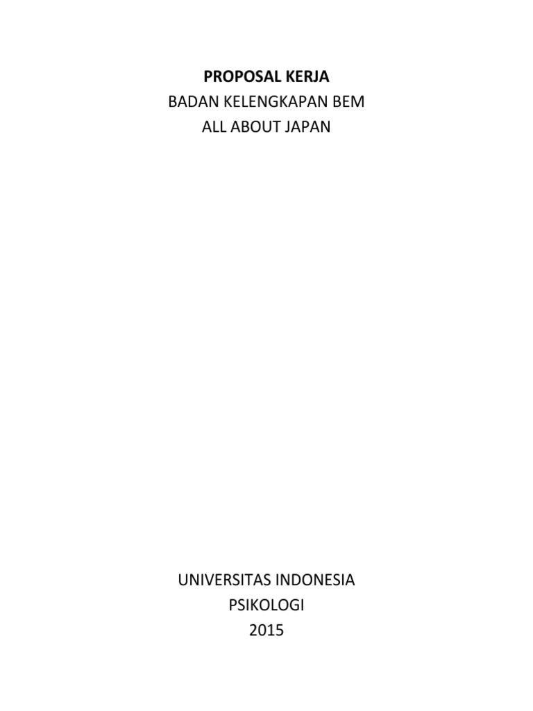 Draft Program Kerja | PDF