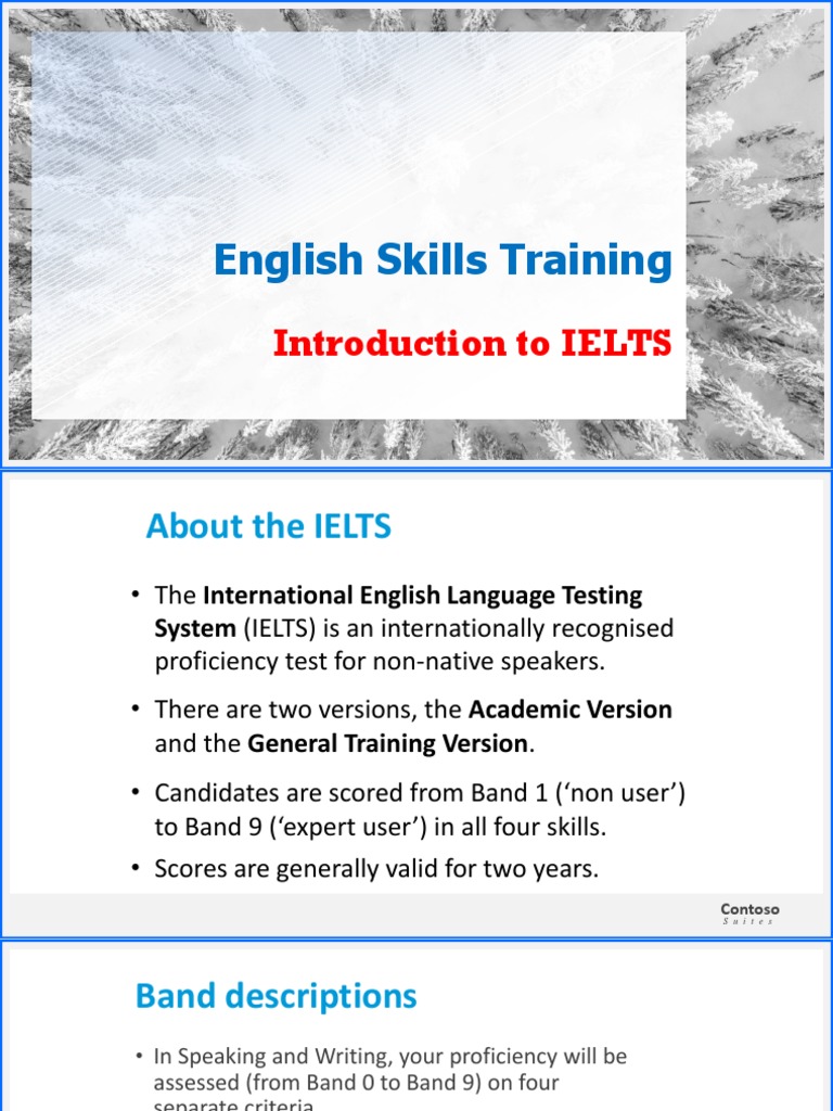 An Overview of the International English Language Testing System (IELTS ...