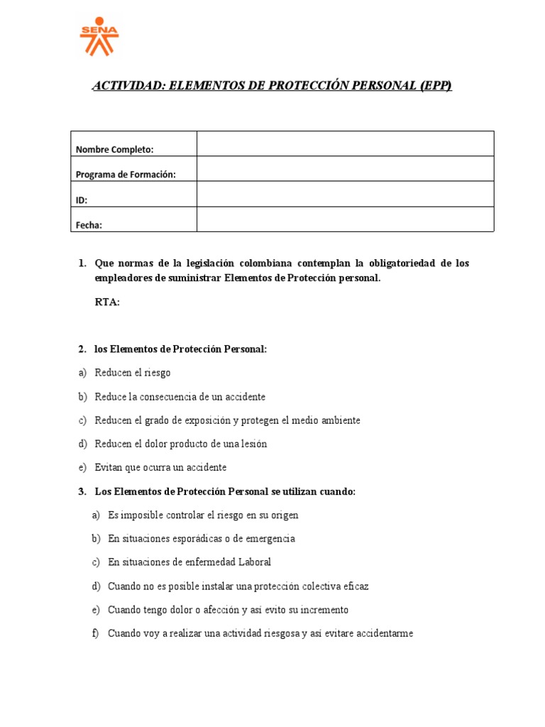 Cuestionario EPP | PDF | Juegos y actividades | Ciencia y matemáticas