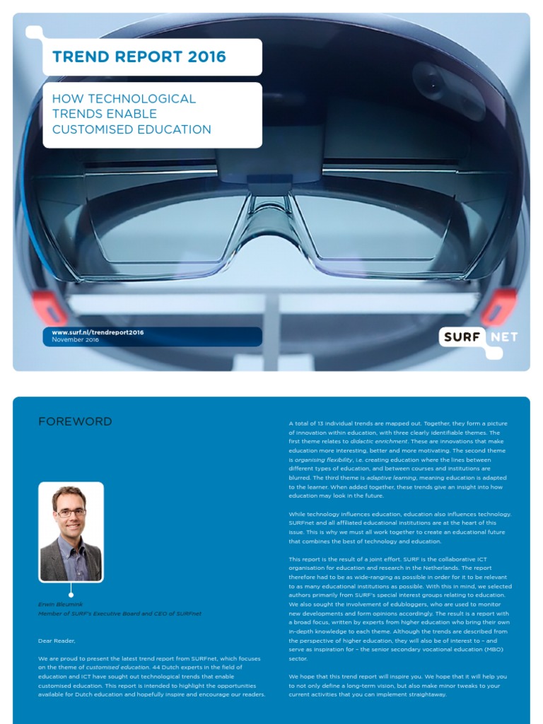 Trend Report 2016: How Technological Trends Enable Customised Education ...