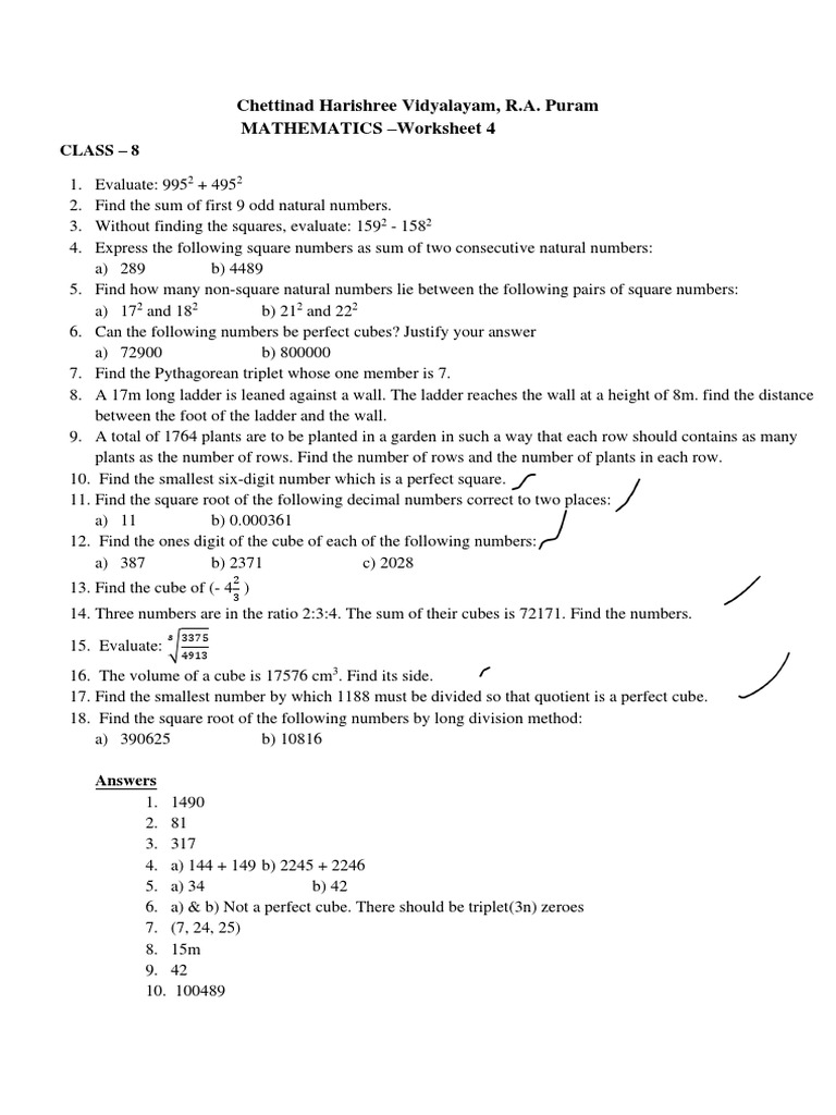 GR 8 Worksheet 4 | PDF