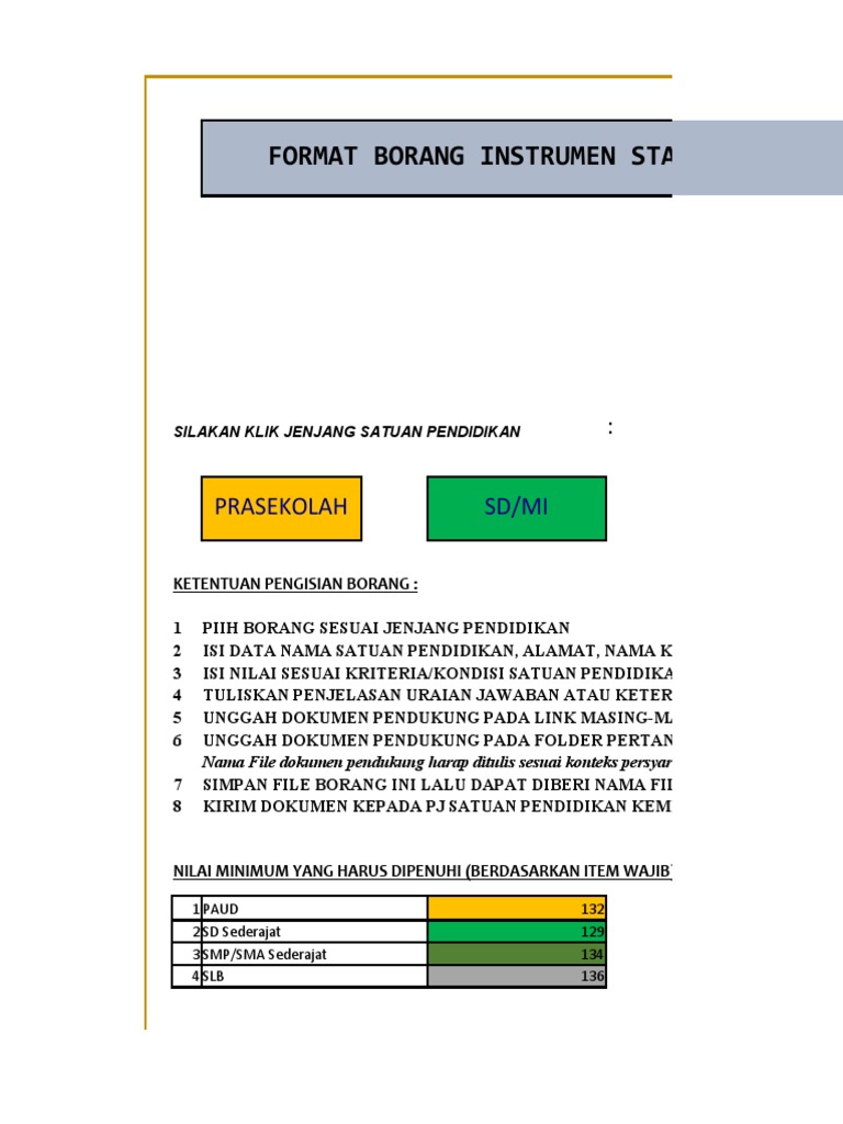 Borang Standardisasi SRA | PDF