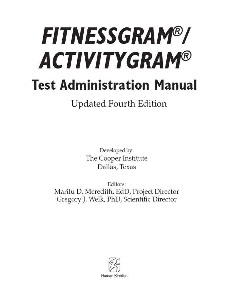 Fitnessgram / Activitygram: Test Administration Manual | PDF | Physical ...