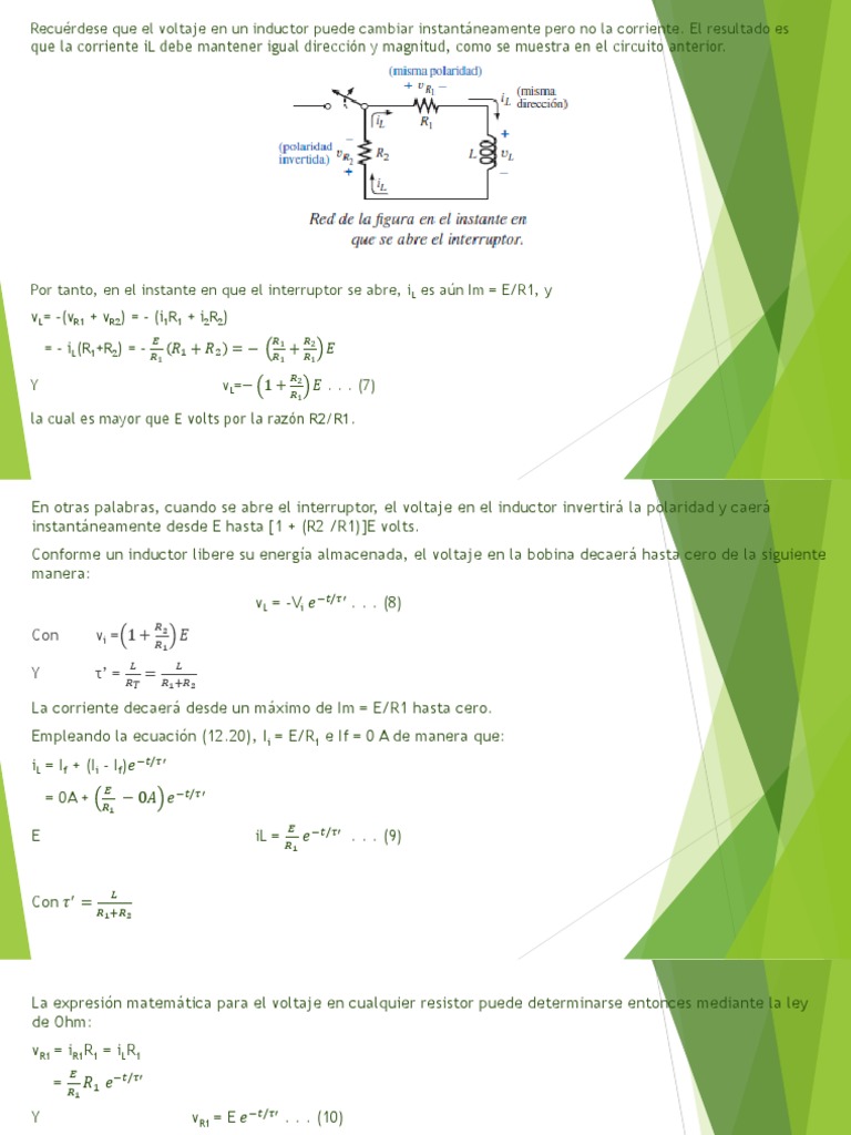 Parte 5 2do Parcial Ctos Electr y Electronic Unidad Ii | PDF | Inductor | Red eléctrica