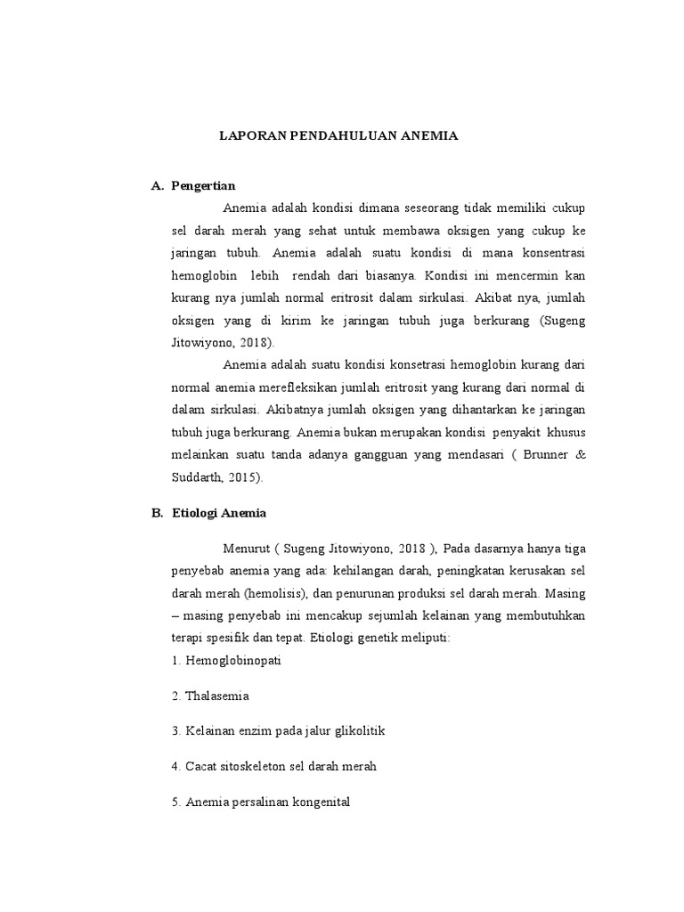 LP Anemia | PDF | Sains & Matematika