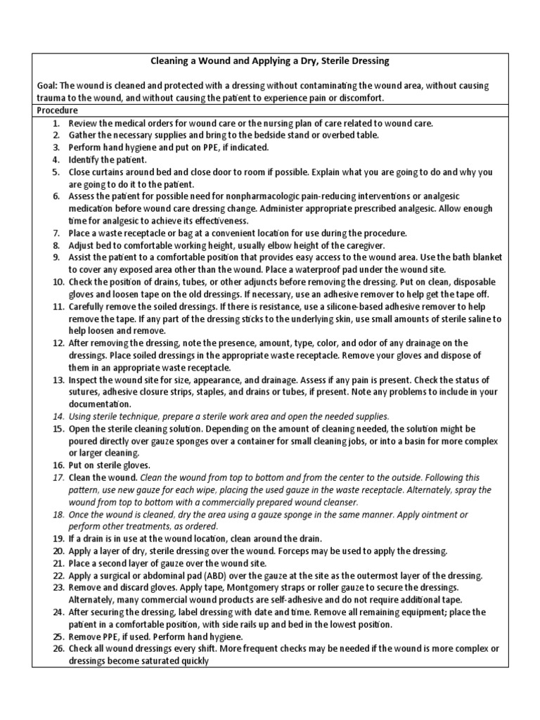 Wound Dressing and Caring For Jackson Pratt Drain | PDF | Wound | Hygiene
