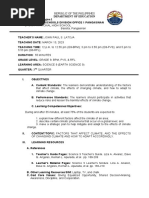 District Science Accomplishment | PDF | Experiment | Curriculum