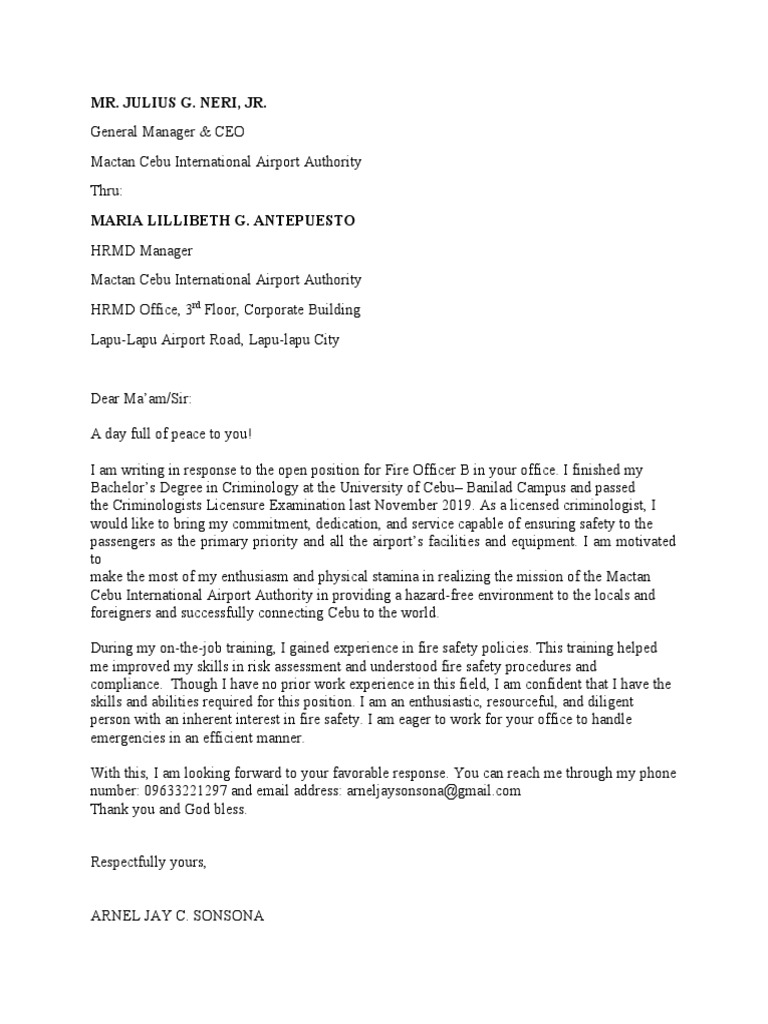 Fire Officer Application | PDF