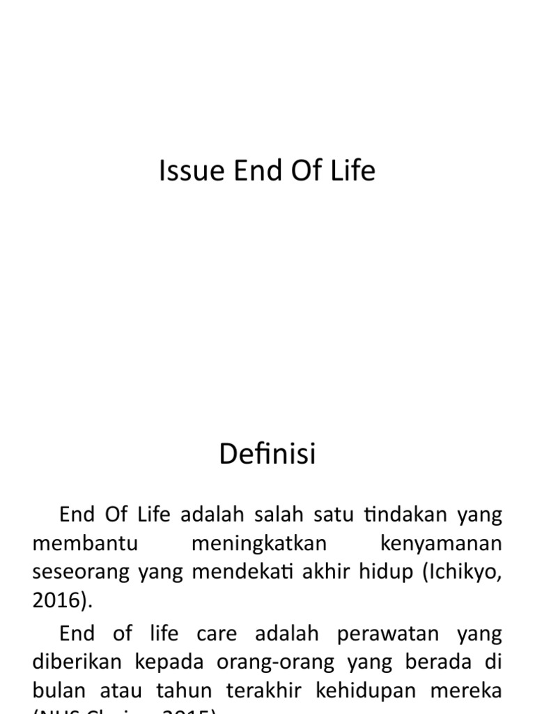 Issue End of Life | PDF