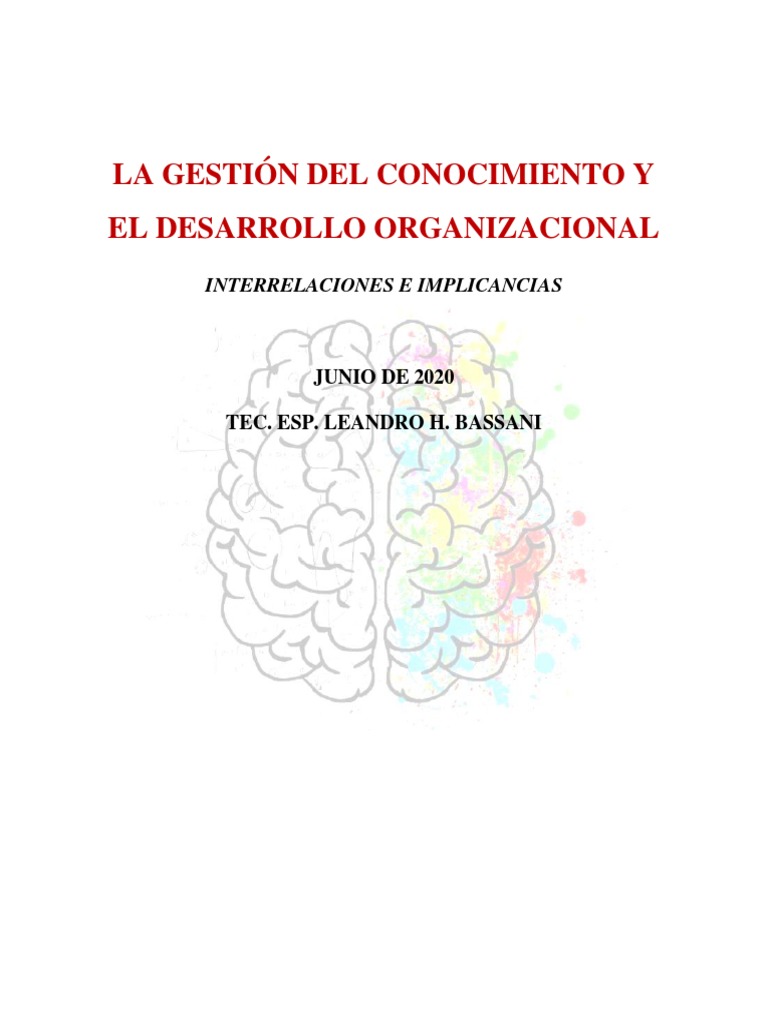 Gestion Del Conocimiento y Desarrollo Organizacional | PDF | Conocimiento administrativo ...
