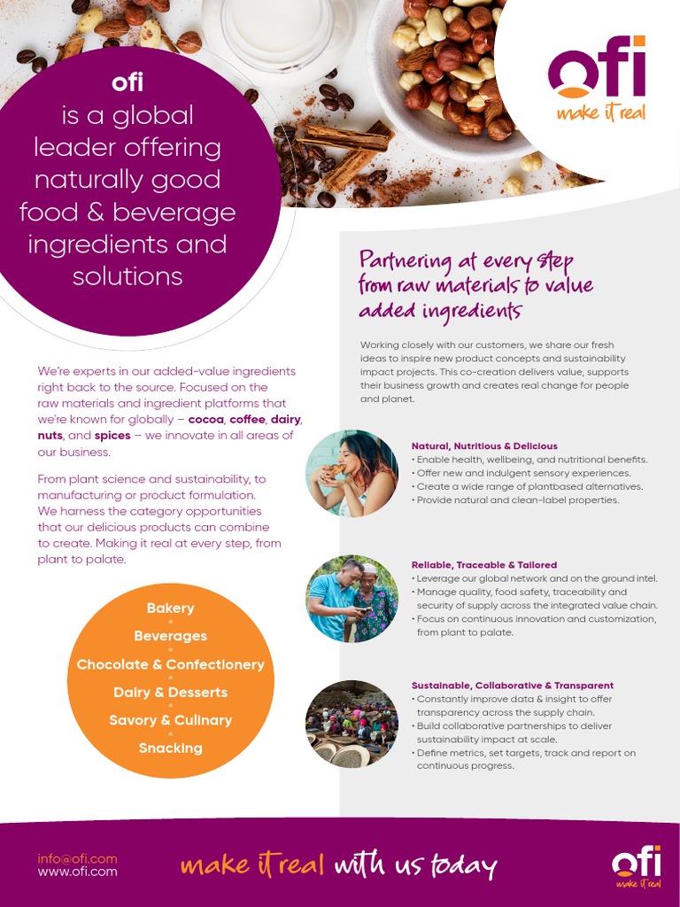 Ofi Factsheet | PDF | Sustainability | Drink