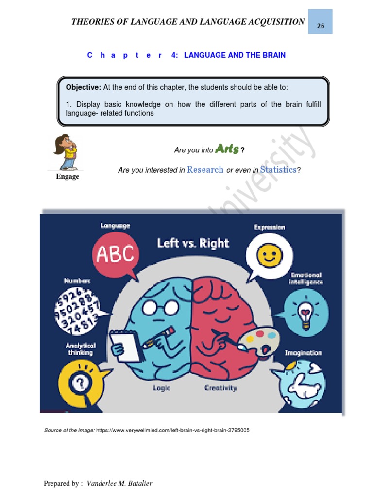 4 Module Theories of Language and Language Acquisition | Download Free PDF | Lateralization Of ...