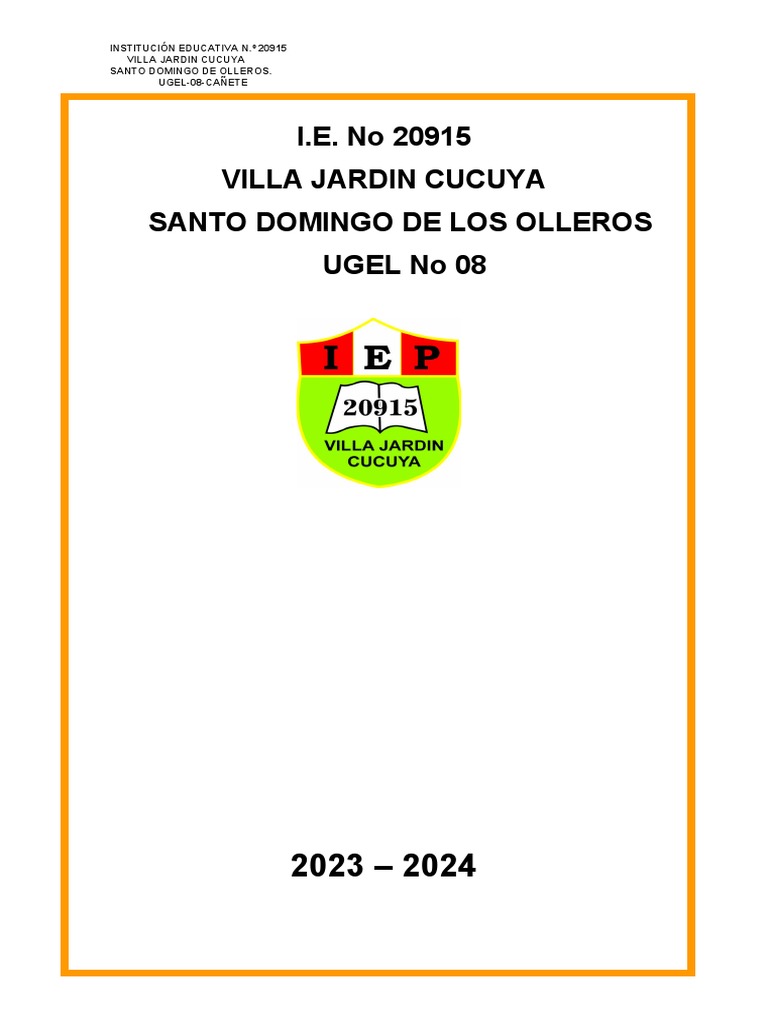 Reglamento Interno 2023 CUCUYA FINAL 3 | PDF | Maestros | Educación ...