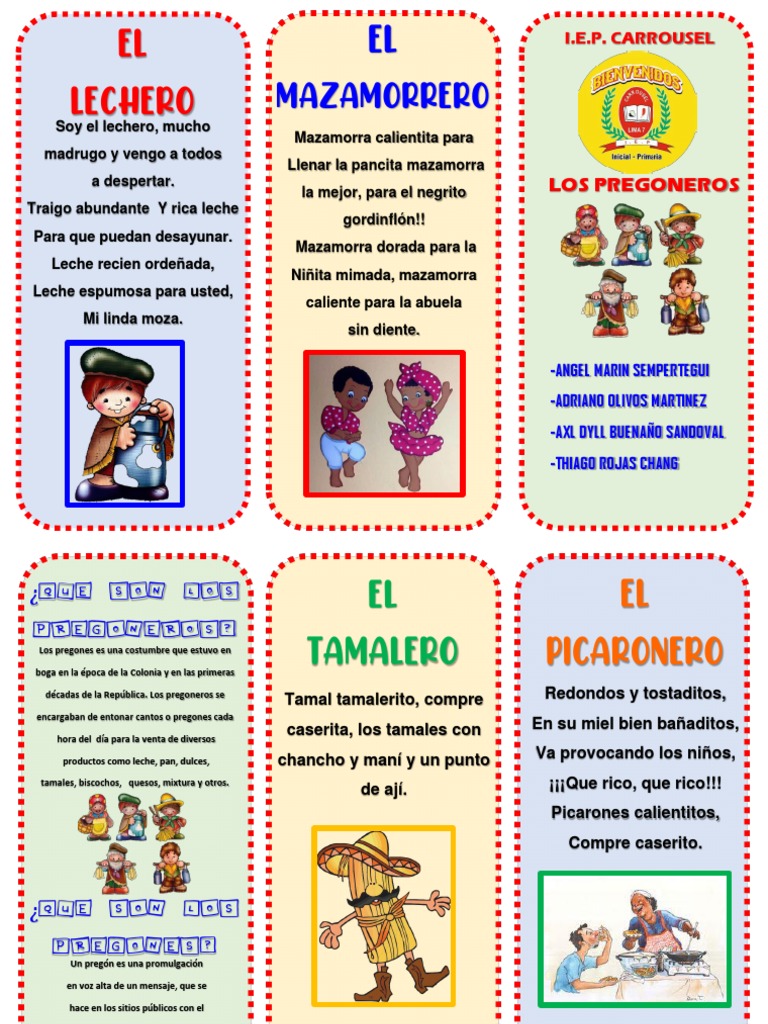 Pregones de Vendedores Ambulantes | PDF