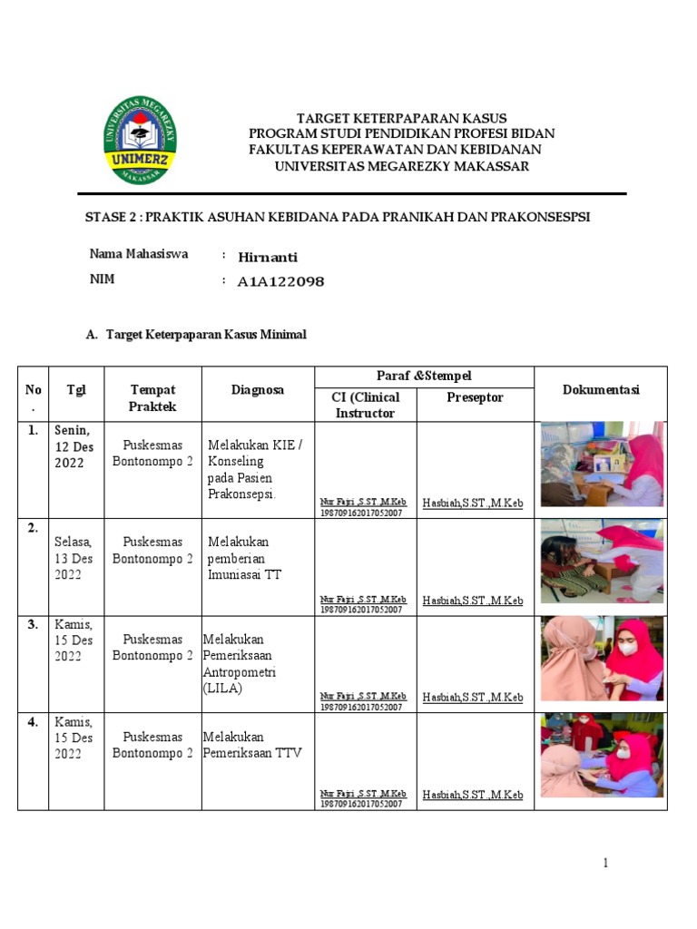 Stase 2 Dayli Dan Foto Pranikah Prakonsepsi | PDF