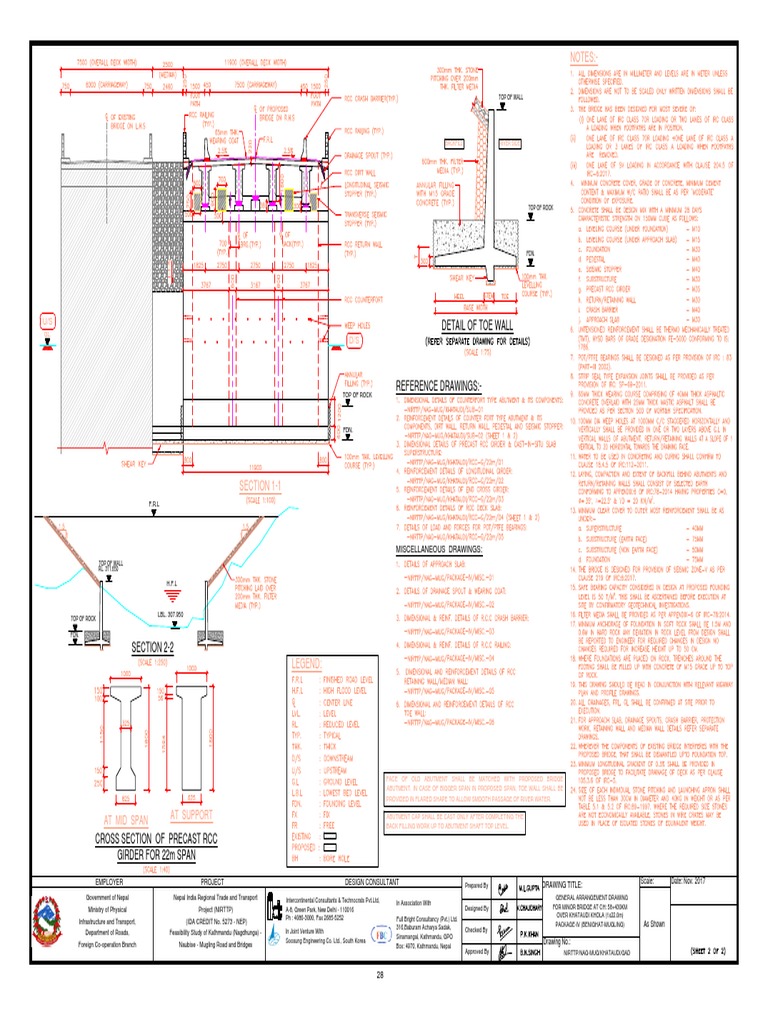 Bridge Drawings (Part II) For SRCTIP-DOR-W-NNM-ICB-3 | Download Free ...