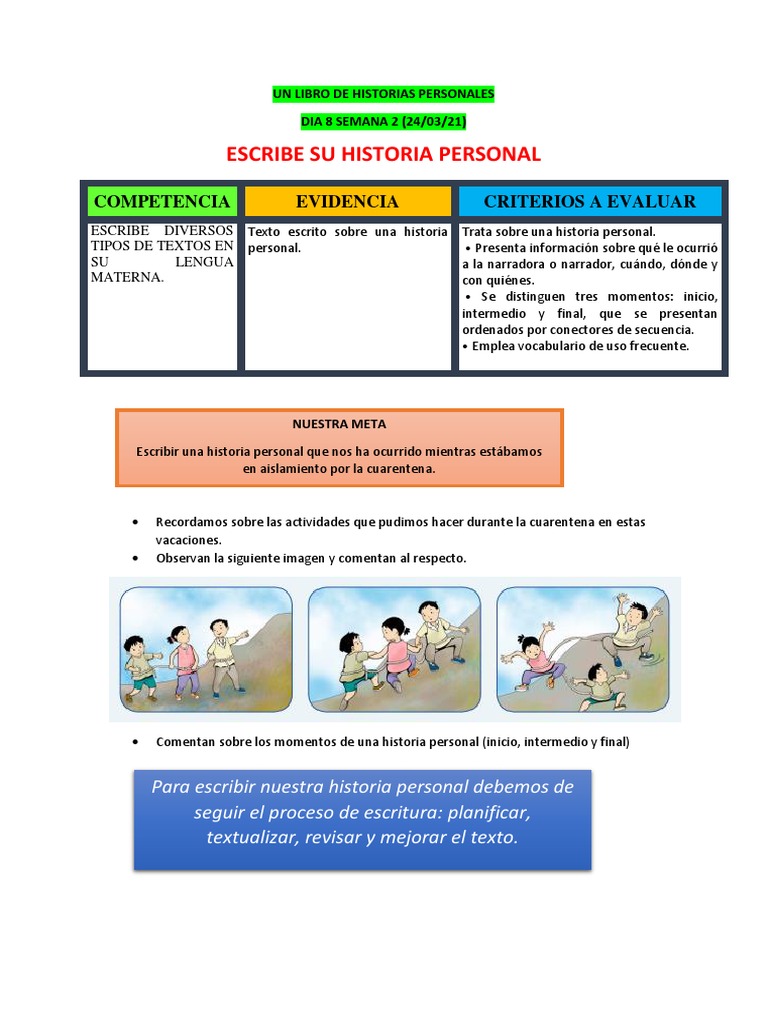 Escribiendo mi historia personal | PDF | Lingüística | Cognición