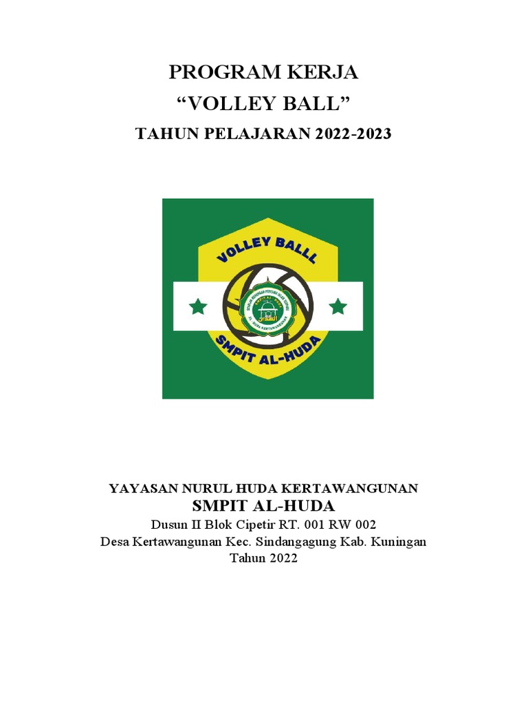 Program Kerja Eskul Bola Volly | PDF