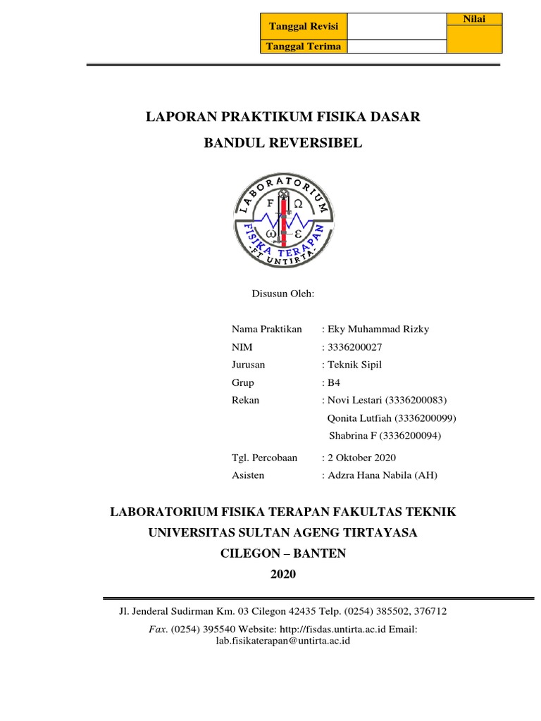 Analisis Bandul Reversibel dalam Fisika | PDF