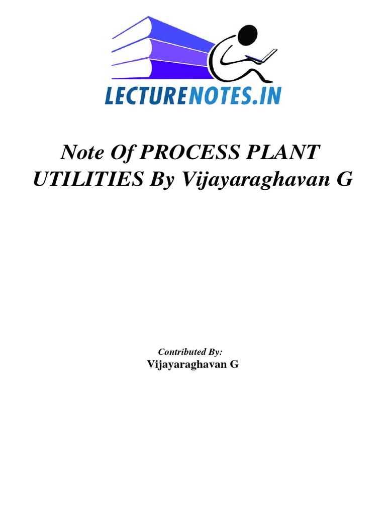 Note of Process Plant UTILITIES by Vijayaraghavan G | PDF | Siri ...