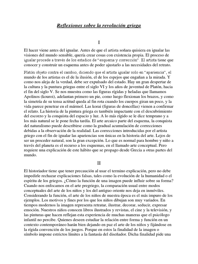 Gombrich - Arte e Ilusión - Resumen | PDF | Platón | Antiguo Egipto
