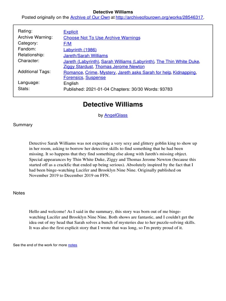 Detective Williams | PDF