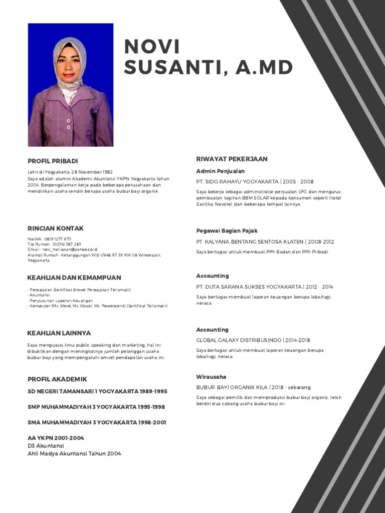 contoh cv | PDF