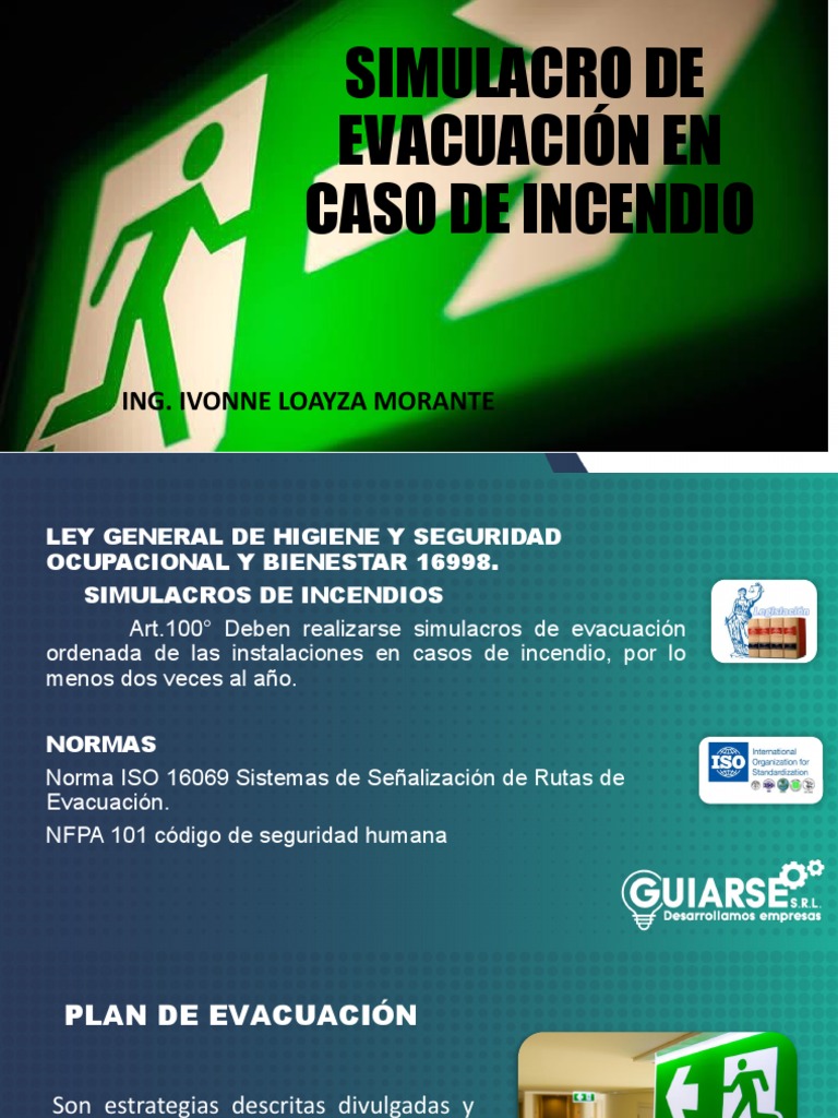 Simulacro de Evacuación por Incendio | PDF | Seguridad Pública | La ...
