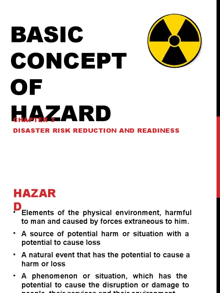 Basic Concept OF Hazard: Disaster Risk Reduction and Readiness | PDF ...