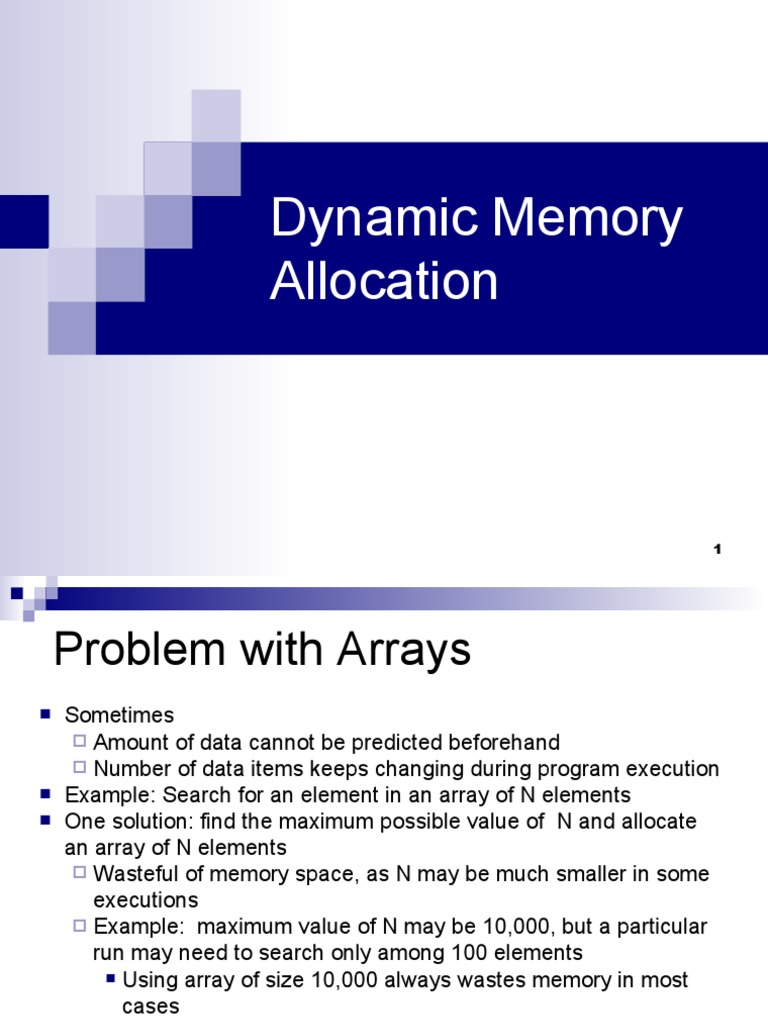 Dynamic Allocation Pdf Pointer Computer Programming Programming Paradigms 