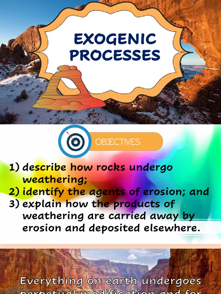 Earth and Life Science Lesson 5 Exogenic Processes | PDF | Weathering ...