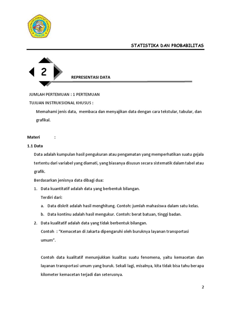 Data Dan Representasi Data | PDF