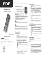 Manual de Codigos para Controles Universales Rca | PDF | Electrónica de ...