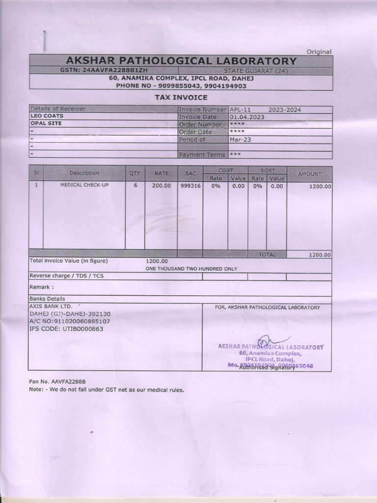 Akshar Pathology - Opal - March-23 | PDF