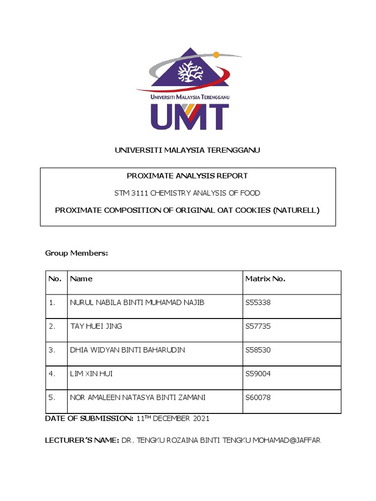 Final Report Group 1 - 3-2 | Download Free PDF | Oat | Dietary Fiber