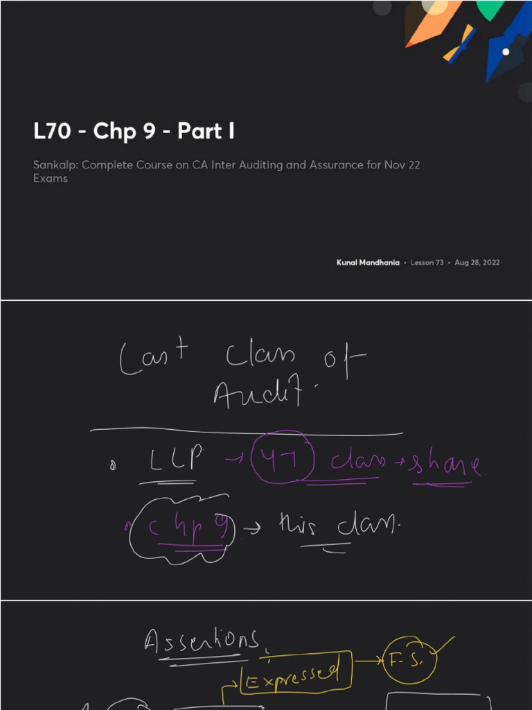 L70 CHP 9 Part I With Anno | PDF