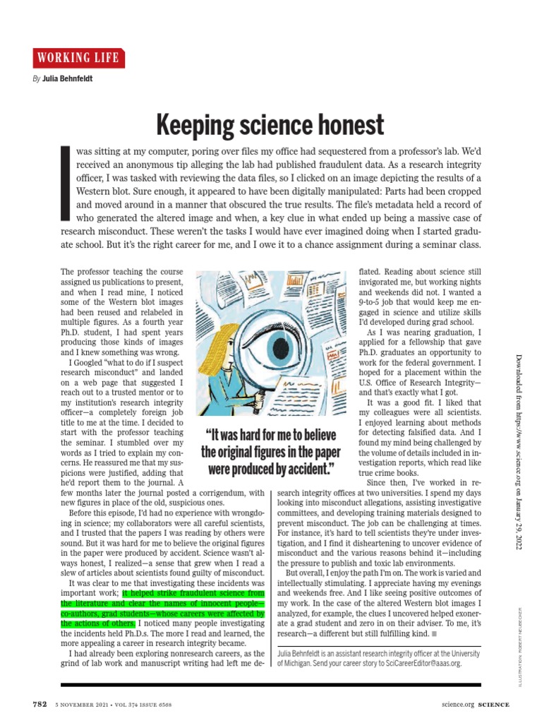 08 - Keeping Science Honest | PDF | Author | Cognition