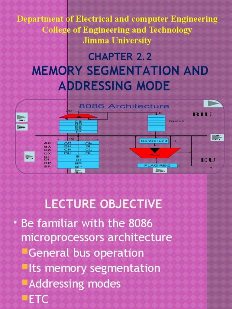 Chapter 2.2 Memory Segmentation Addre | PDF | Computer Memory | Integrated Circuit