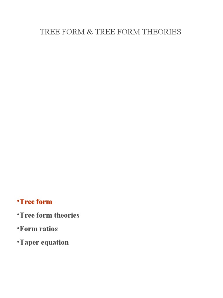 Tree Forms | PDF | Equations | Bending