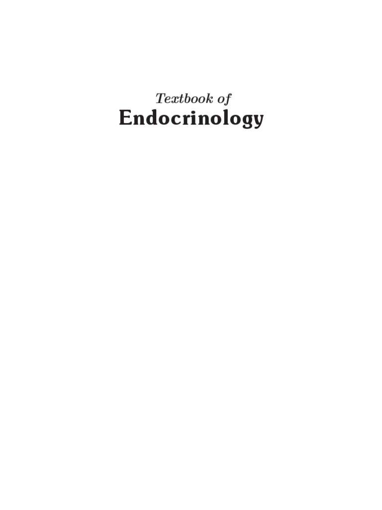 Textbook of Endocrinology - Dharmalingam, 1E | PDF | Pituitary Gland ...