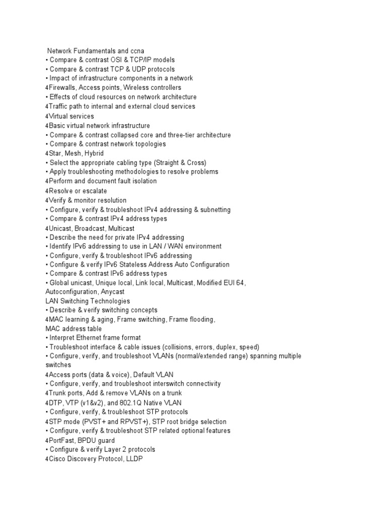 CCNA Network Fundamentals Guide | PDF | I Pv6 | Computer Network