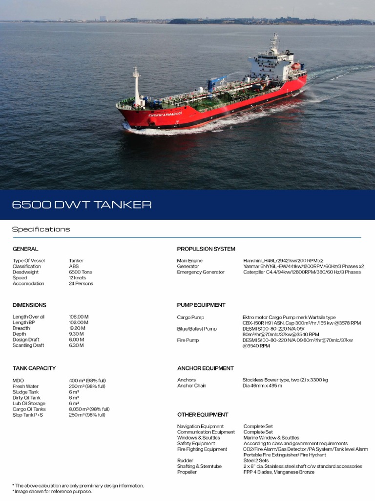 6500 Tanker Specification Ktu1669919972 | PDF
