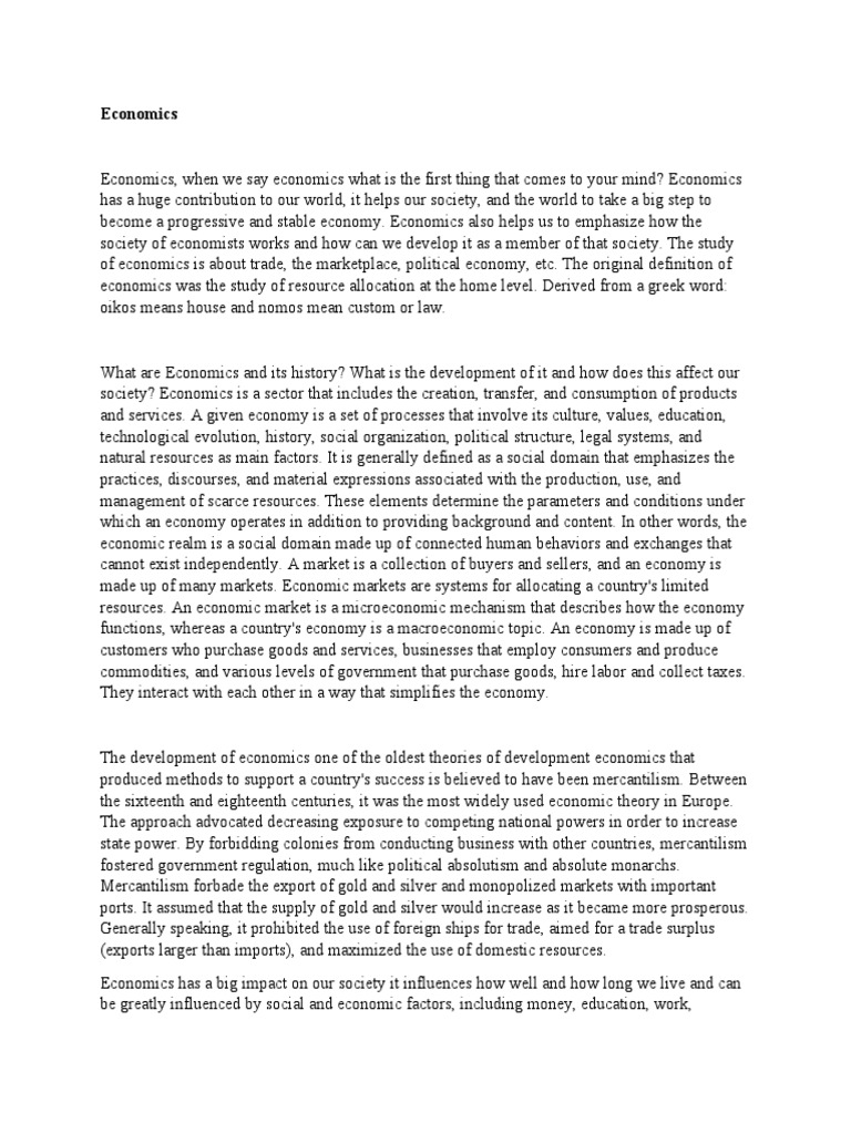 Economic Discipline | PDF | Economics | Macroeconomics