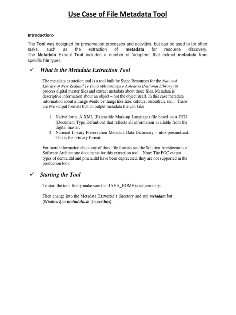 Metadata Tool for Digital Libraries | PDF | Metadata | Computer File