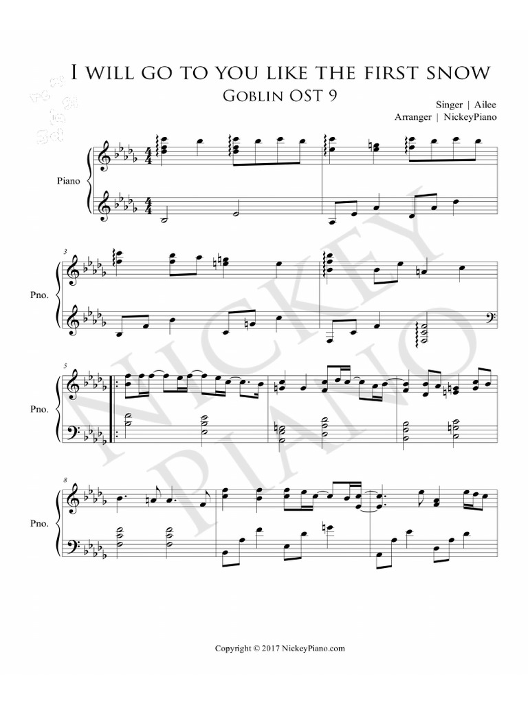 Goblin OST Sheet | PDF