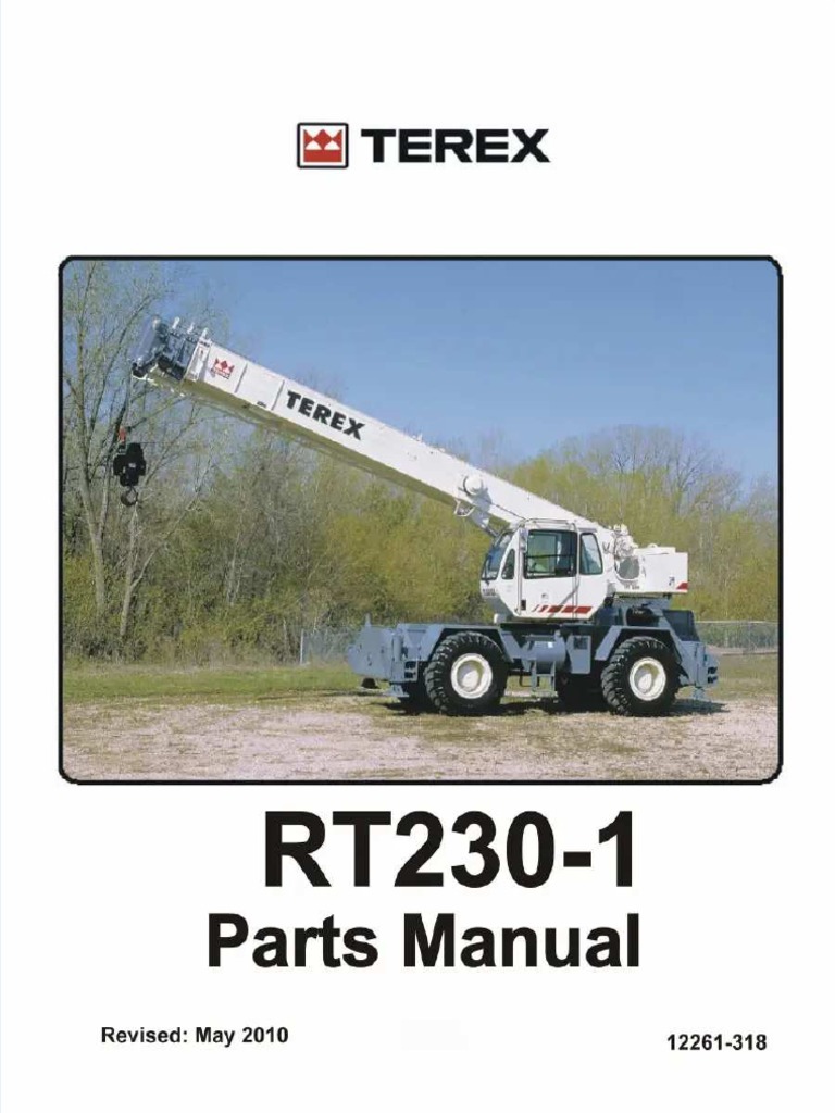 Manual Terex RT230 | PDF