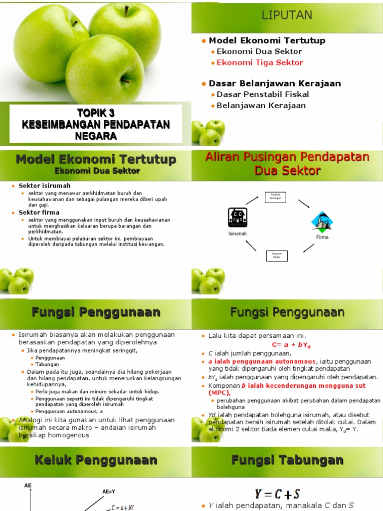 Bab 3 (Makro) Penentuan Keseimbangan Pendapatan Negara | PDF
