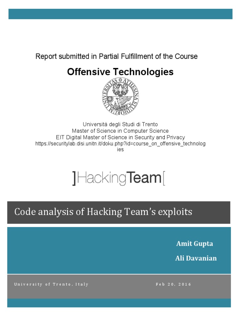 Codeanalysis Hackingteam | PDF | Port (Computer Networking) | Library (Computing)